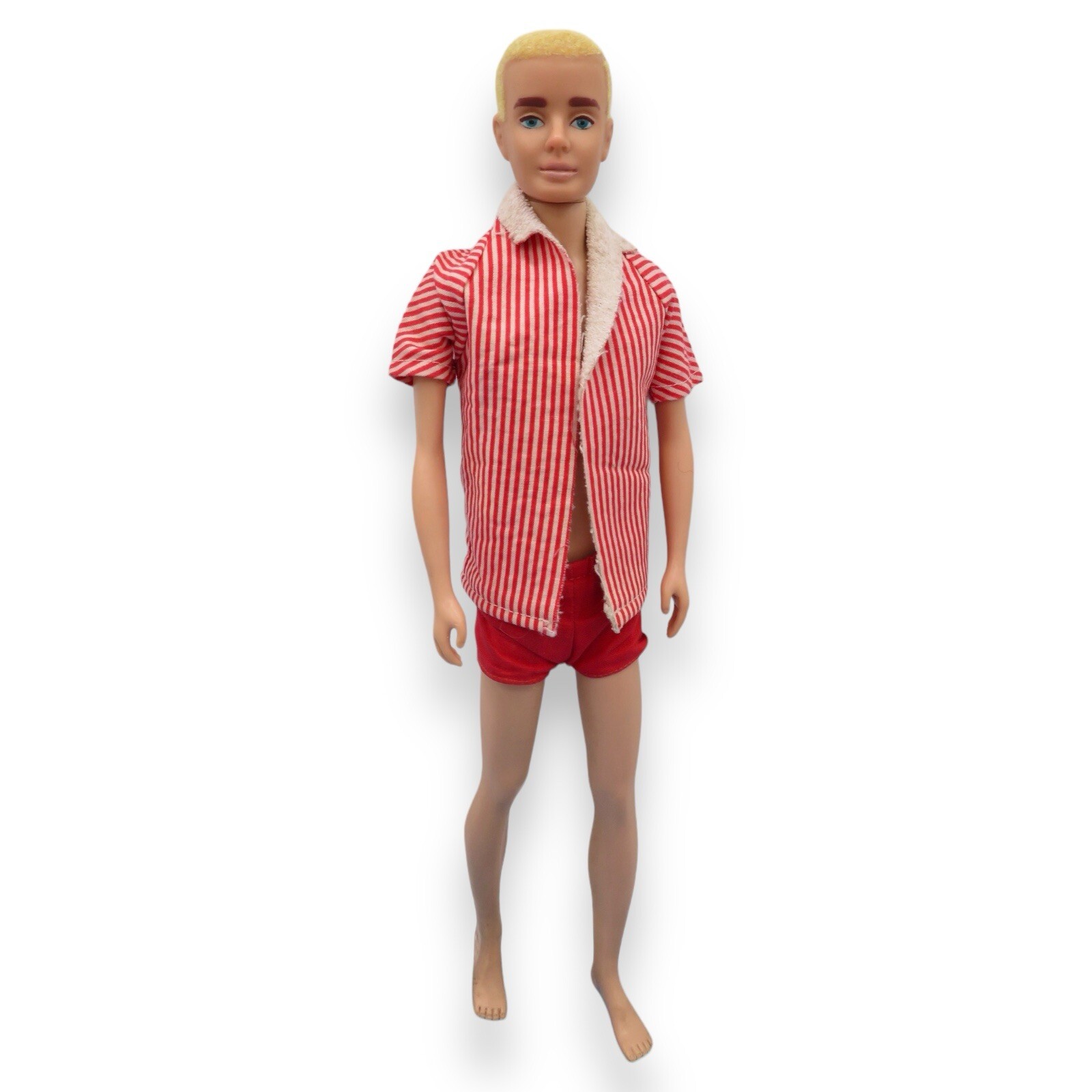 Vintage Ken 1960s Doll SL #750 Blonde Flocked Hair Original Outfit ...