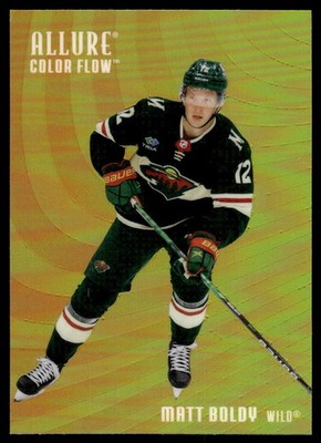 2025-26 Upper Deck Allure Color Flow Orange Yellow Matt Boldy Minnesota ...