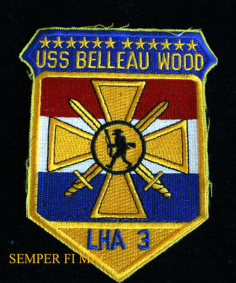 USS BELLEAU WOOD LHA-3 PATCH US NAVY VETERAN GIFT SAN DIEGO DEVIL DOGS ...