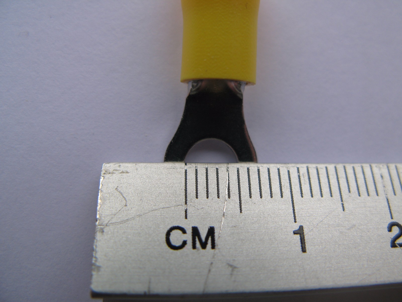YELLOW Insulated Ring Terminals - 5mm Electrical Splice Crimp Connector ...