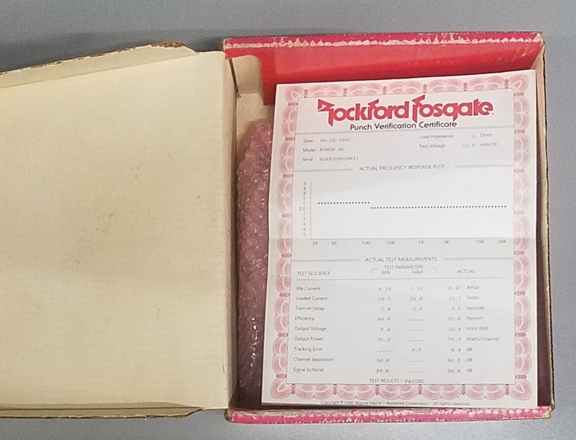 Rockford Fosgate Punch 45hd Amp Old School 45 Amplifier for sale online ...