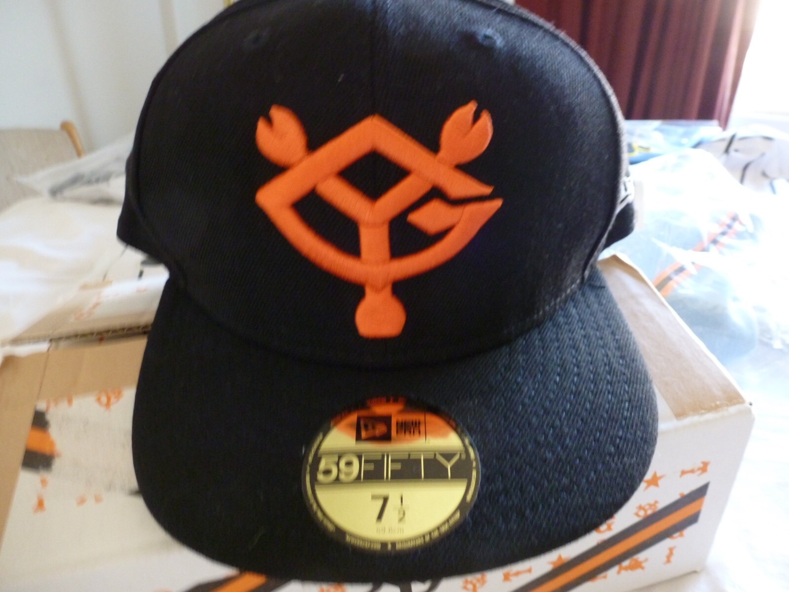 NEW Japan TOKYO YOMIURI GIANTS NEW ERA Baseball Cap Hat Black/ORANGE 7 ...