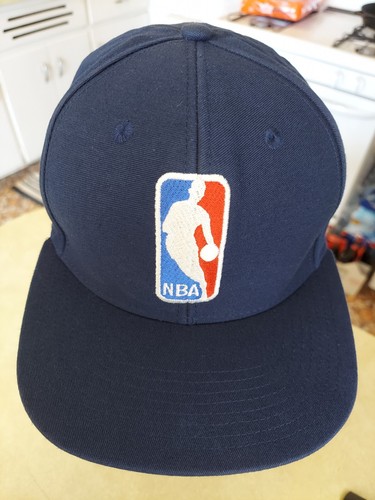 ADIDAS NBA Logo Snapback Hat Jerry West Referee On Court Hat Navy Blue ...