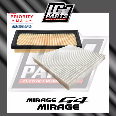 NEW ENGINE & CABIN AIR FILTER FOR 2017-22 MITSUBISHI MIRAGE G4 2014-22 ...