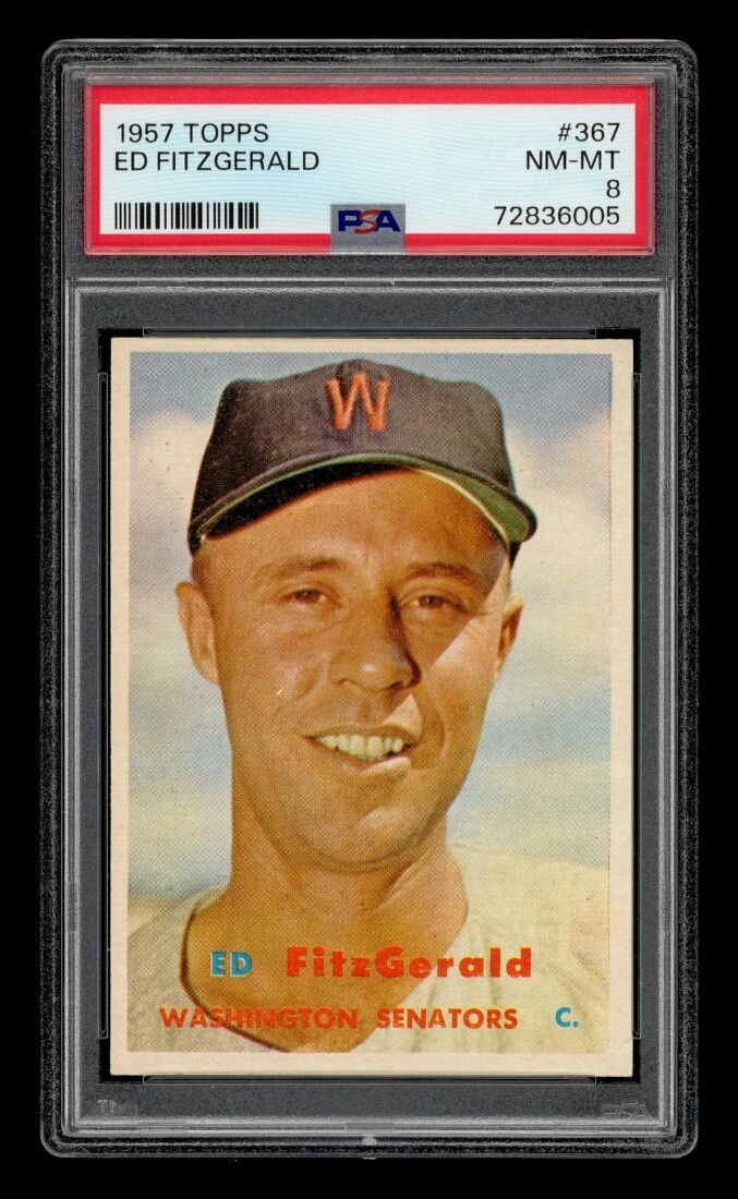 1957 Topps Set-Break #367 Ed Fitzgerald PSA 8 NM-MT | eBay