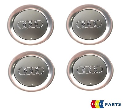 NEW GENUINE AUDI A2 00-05 A3 01-03 ALLOY WHEEL CENTRE CAPS HUBCAPS SET ...