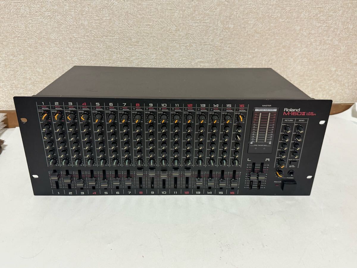 Roland M-160II 16-Channel Audio Mixer Rackmount Vintage Untested Junk ...