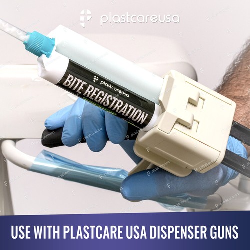 2 x Dental Bite Registration Material Fast Set 50ml Cartridges (Made in ...