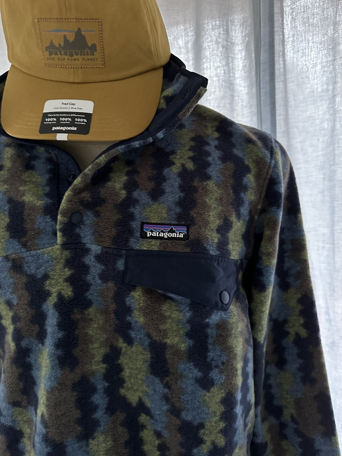 Patagonia Men’s Synchilla Snap-T Fleece Pullover-Climbing Trees Ikat ...