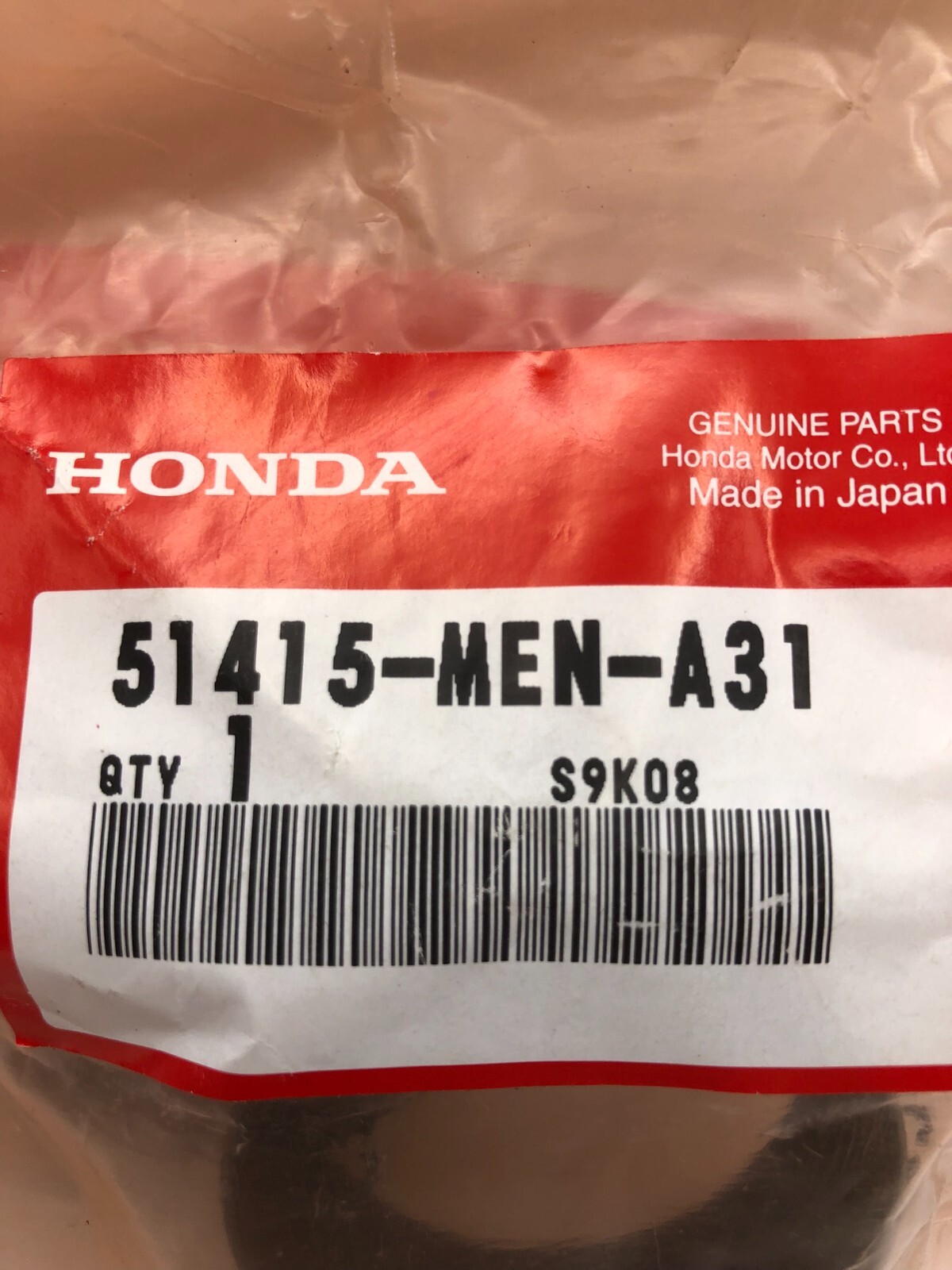 New Set of 2 OEM HONDA Slider Bush Part Number - 51415-MEN-A31 Free ...