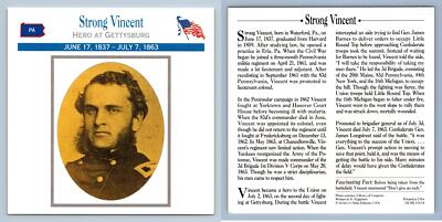 Hero At Gettysburg - Strong Vincent - Officers - Atlas Ed. Civil War ...