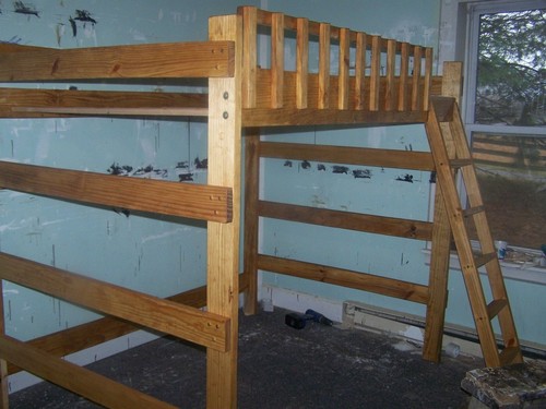 XL Full size heavy duty loft bed 68 inches tall | eBay