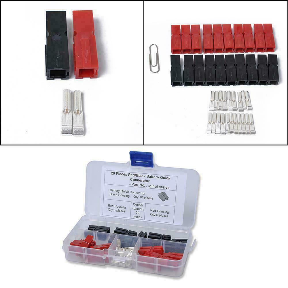40pcs Mini For Anderson Style Plug With Red And Black Single Pole ...
