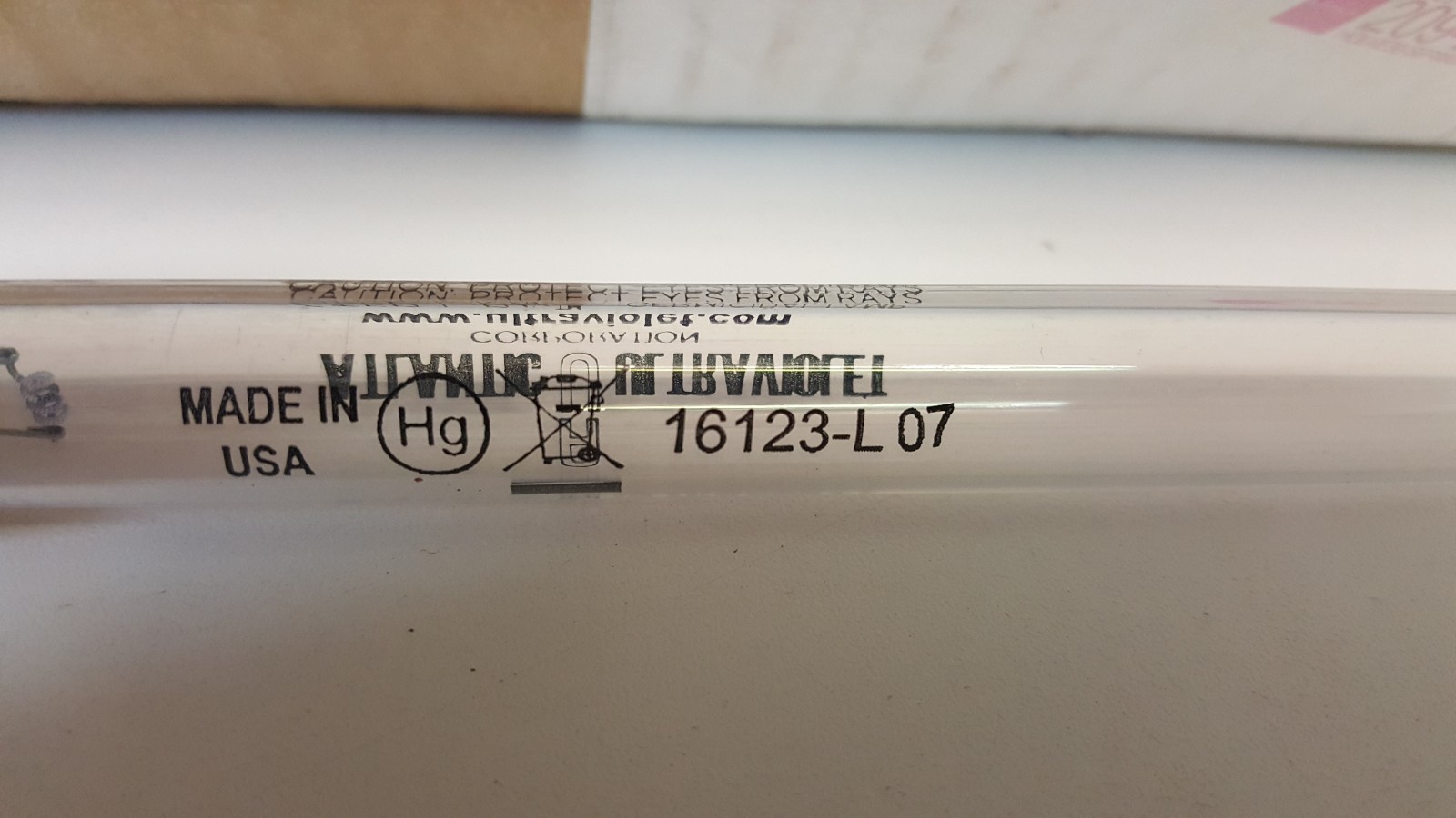 NOS! ATLANTIC ULTRAVIOLET STER-L-RAY GERMICIDAL REPLACEMENT BULB 16123 ...