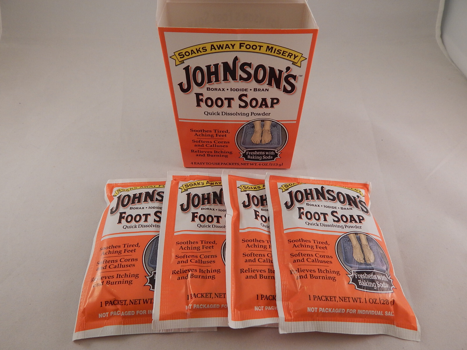JOHNSON'S Foot Soap Powder - 4 oz for sale online | eBay