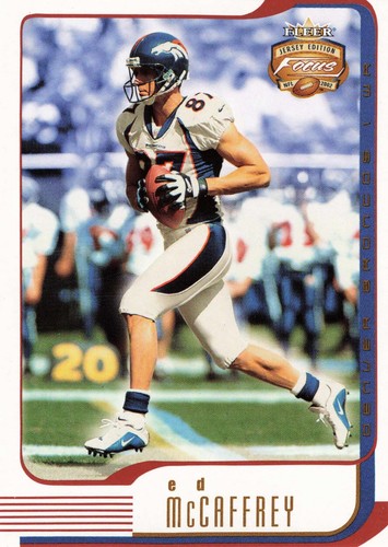 2002 Fleer Focus Jersey Edition #9 Ed McCaffrey Jersey Numbers Century ...