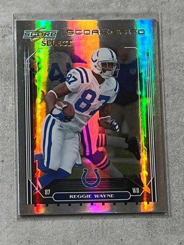 2006 Score Scoreboard Select Reggie Wayne SP Silver Refractor /100 #114 ...