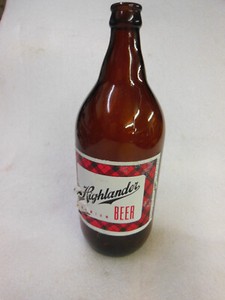 old HIGHLANDER BEER Bottle - MISSOULA BREWING CO Montana 1963 - MAN ...