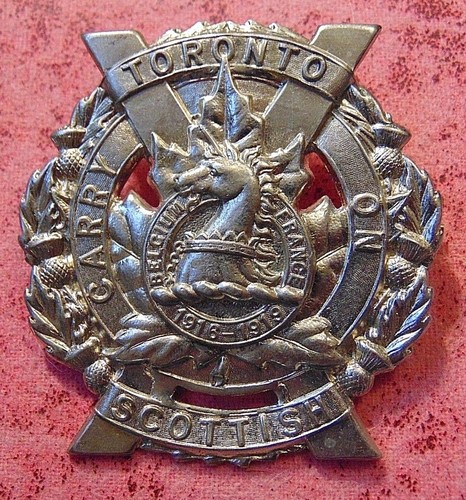 Canadian Armed Forces TORONTO SCOTTISH REGIMENT metal cap badge | eBay