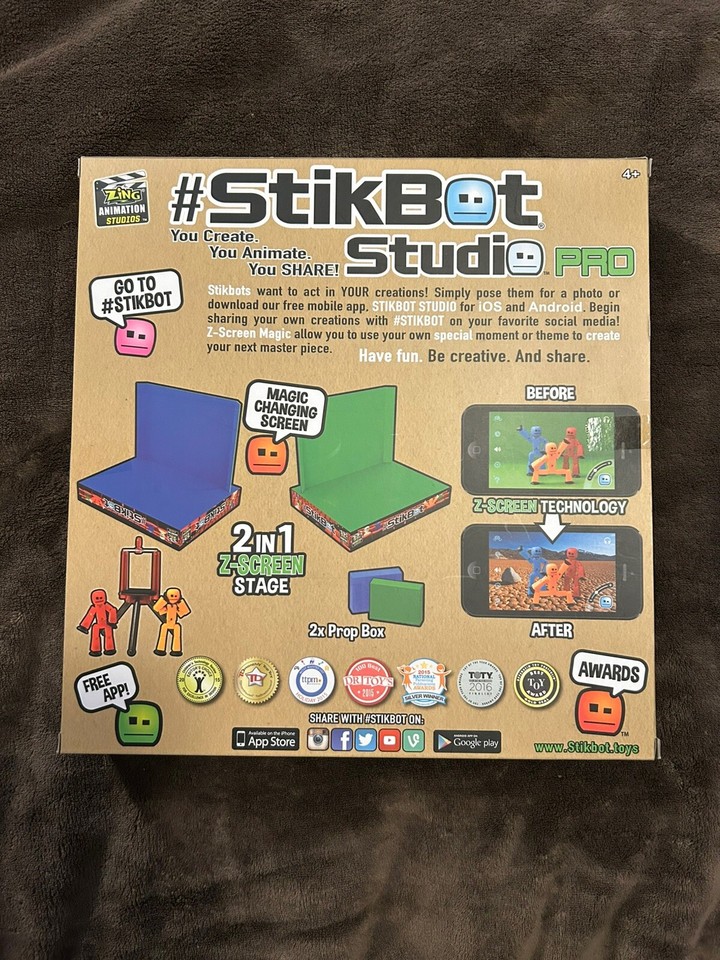 Zing StikBot Studio Zanimation 2 in 1 Z-Screen Stage Technology # ...