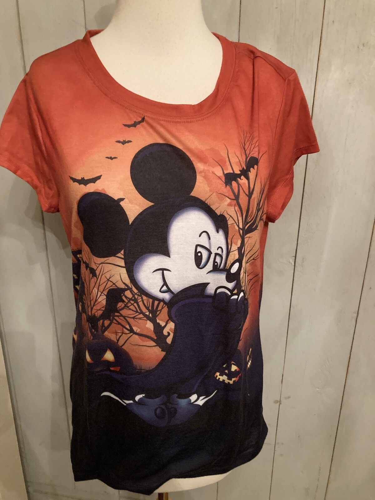 Vampire Disney Mickey Mouse Goth Halloween Orange Siz… - Gem