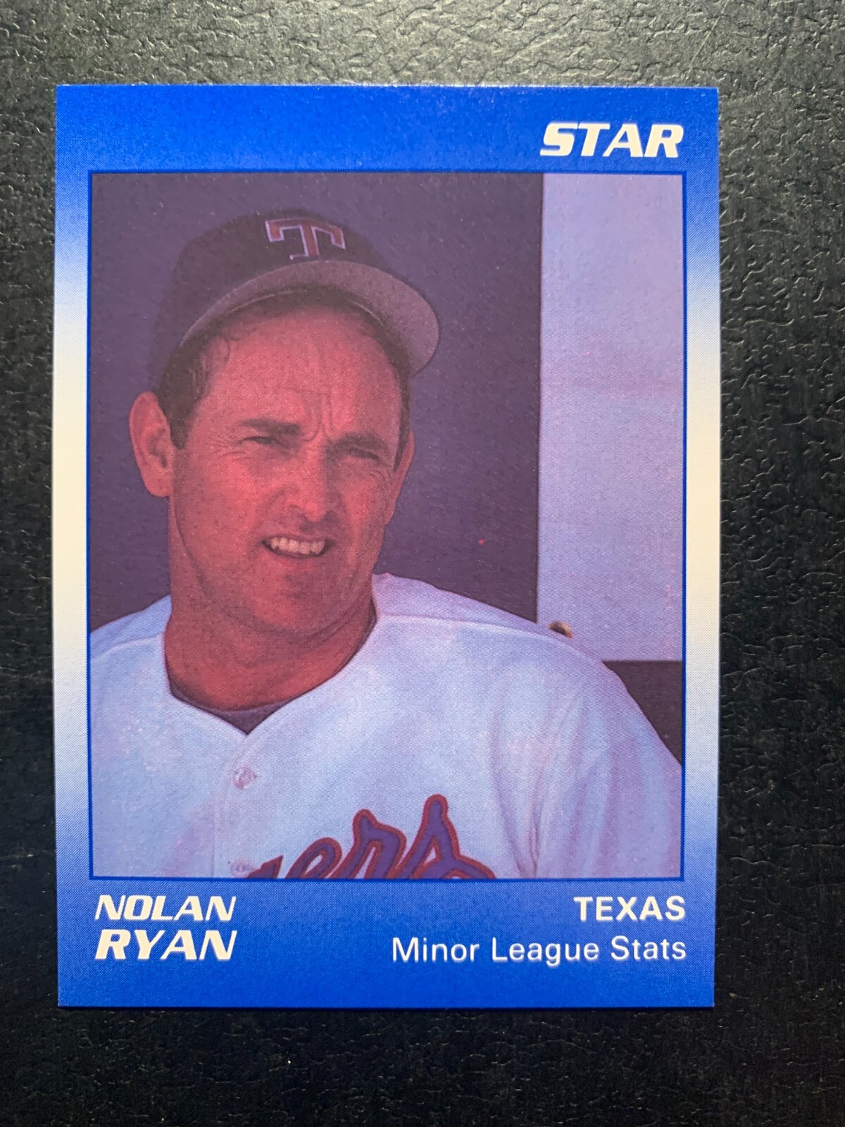 Nolan Ryan 1990 STAR COMPANY Minor League Stats Card #2 Texas Rangers ...