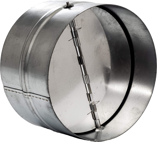 6'' Inch Backdraft Damper - Backflow Shutter - Heavy-Duty Inline ...