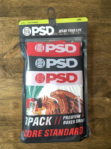 PSD 3 Pack Premium Boxer Briefs Core Standard Men's Size L Eagle | eBay