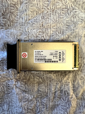 Cisco X2-10GB-LRM COM Class 1 Laser 21CFR10140.10 10-2368-01 LB#50 07/ ...