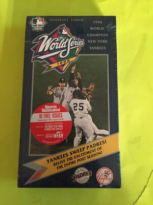 1998 World Series VHS New York Yankees San Diego Padres - New - Sealed ...