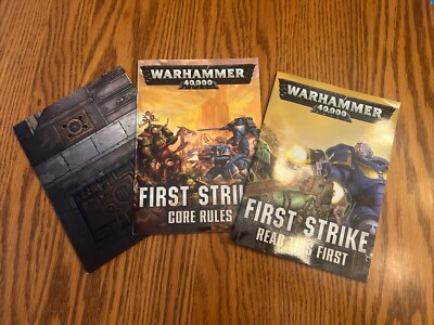Warhammer 40k First Strike Starter Rules & Map ONLY!. No miniatures etc ...