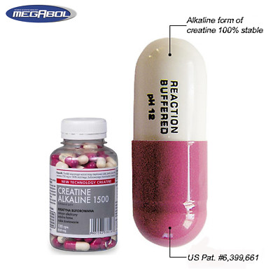 CREATINE ALKALINE 120/240 Pills Buffered Monohydrate Purest Form Muscle ...