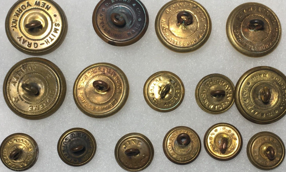 lot of 15 New Bedford Ma Police Uniform Buttons 1870s-1930s | eBay