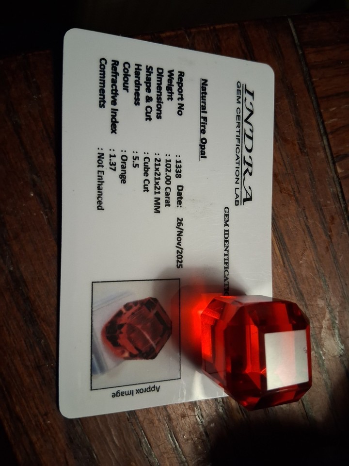 Natural 148.70 Ct Australian Monarch Fire Opal Oval Cut Certified ...