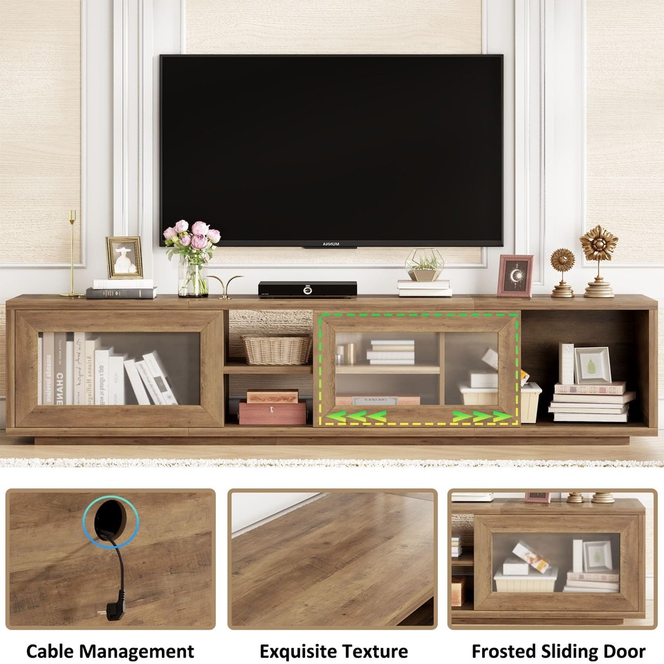 70 inch TV Stand for 75" TV Entertainment Center for Living Room Under ...
