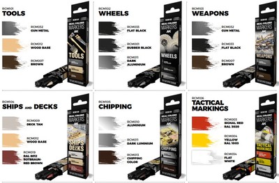 AK Interactive - Real Colour Marker Sets - Paint Markers (3 Markers Per ...