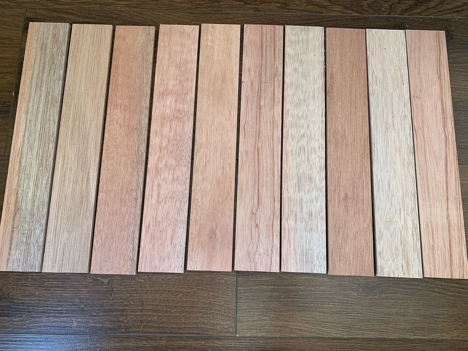 10 Meranti Hardwood Offcuts 600x45x6mm Planed Craft Blanks (oak Sapele ...