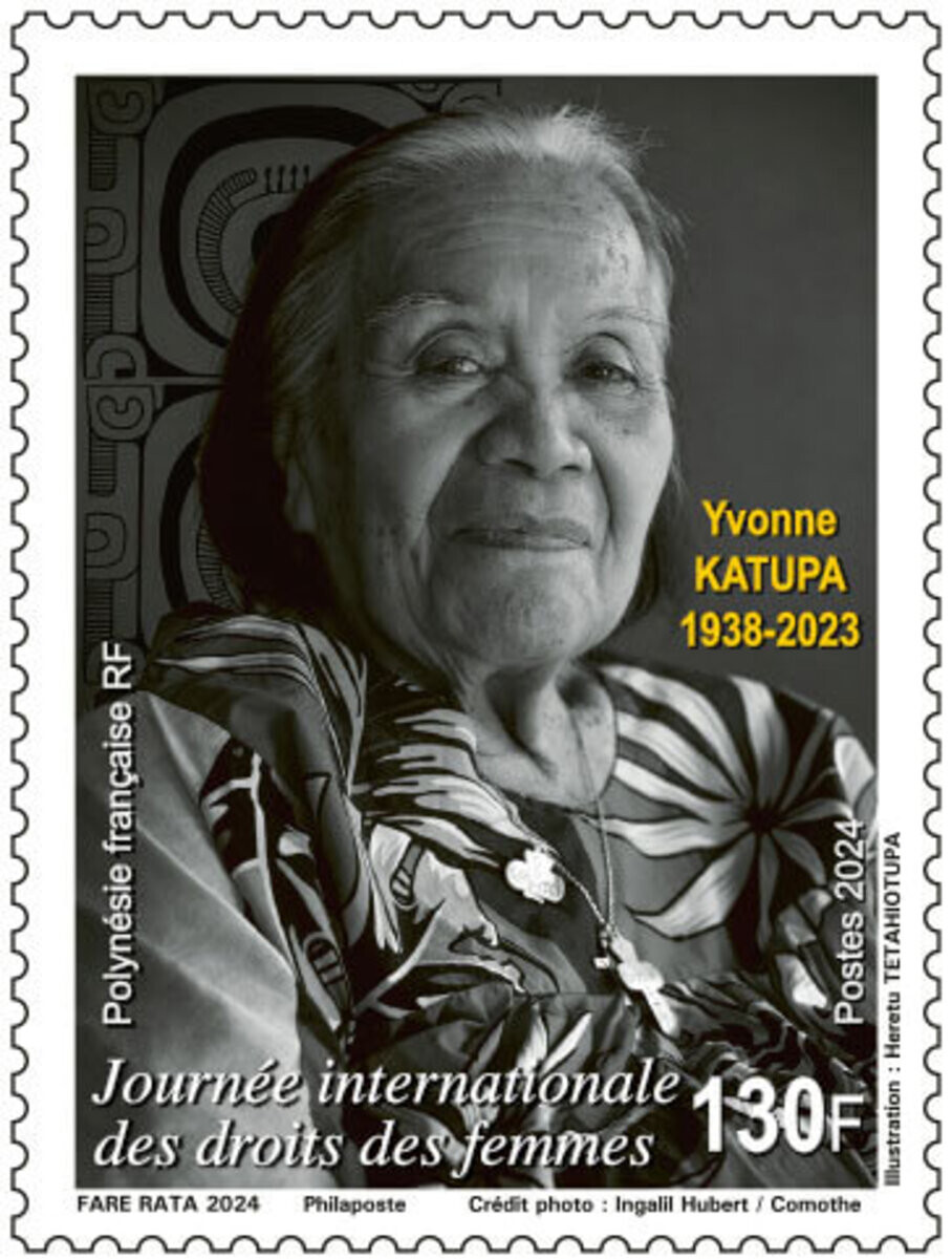 French Polynesia stamp - Women's Day - Yvonne Katupa 1938-2023 | eBay