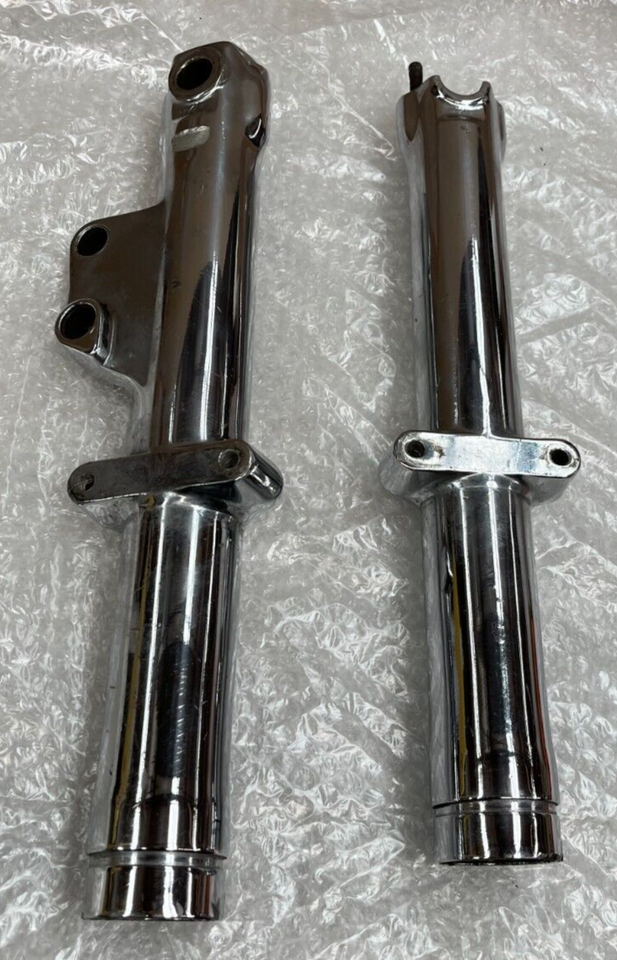 Used Original Harley Davidson 1973 ONLY Narrow Glide Chrome Lower Leg ...
