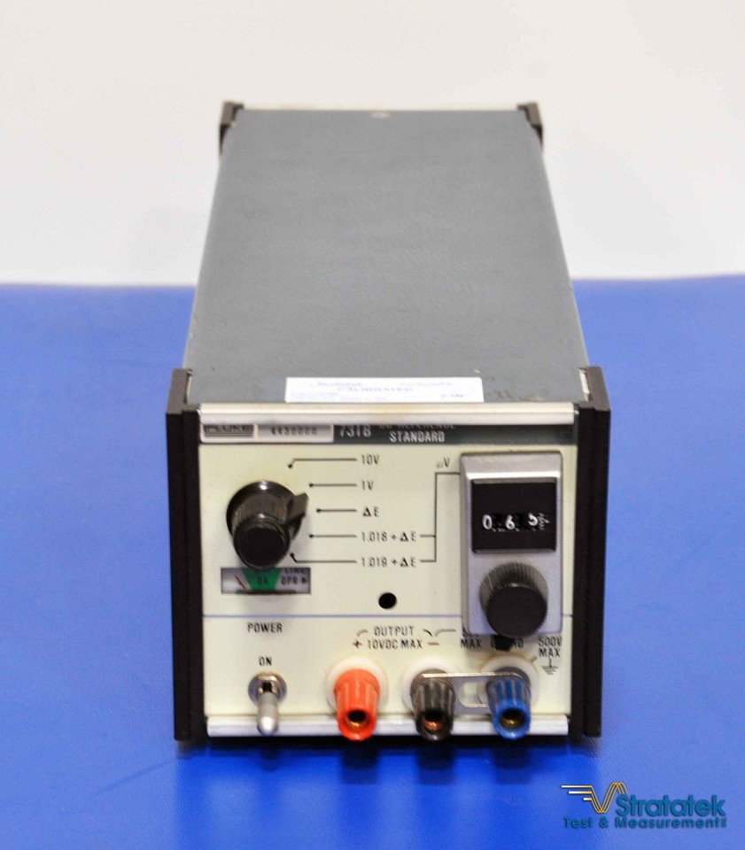 Fluke 731B DC Voltage Reference Standard 10V DC Calibration NIST ...