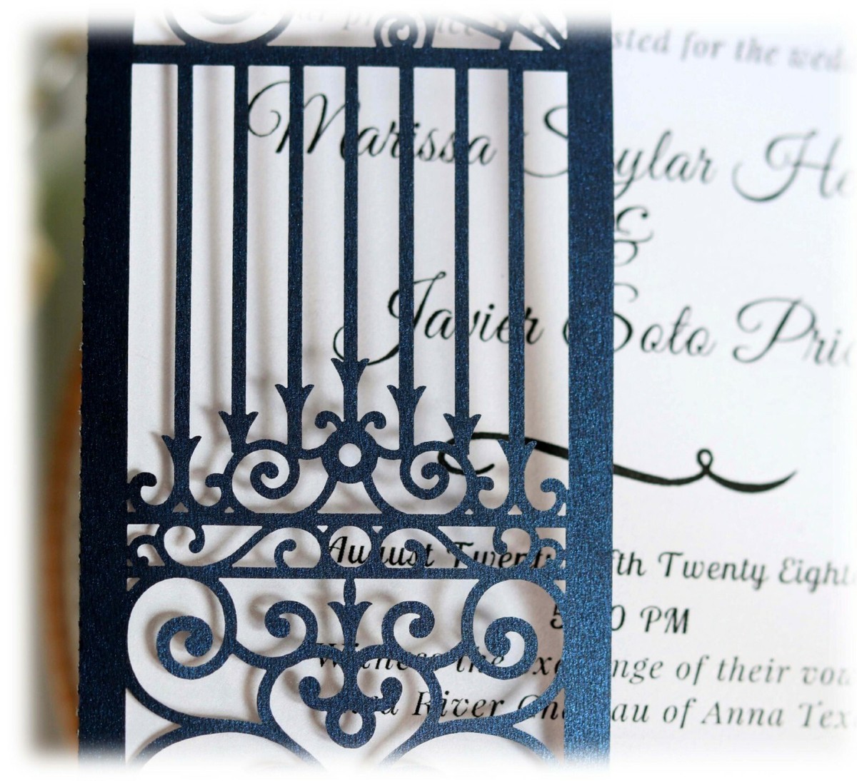 Wrought Iron Gate Wedding Invitation Introducing Our Stunning
