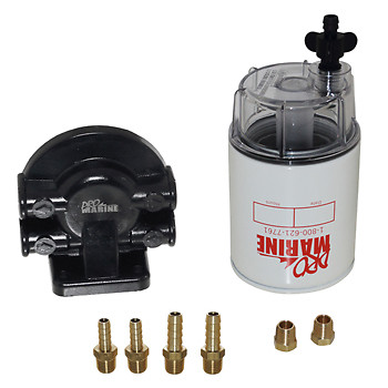 Fuel Filter with Bowl Bracket 1/4" & 5/16 & 3/8 Barb S3214 | eBay