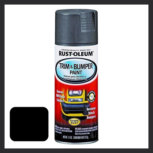 Matte Black Spray Paint for Metal, Car Trim, Bumper, Flat OEM Color ...