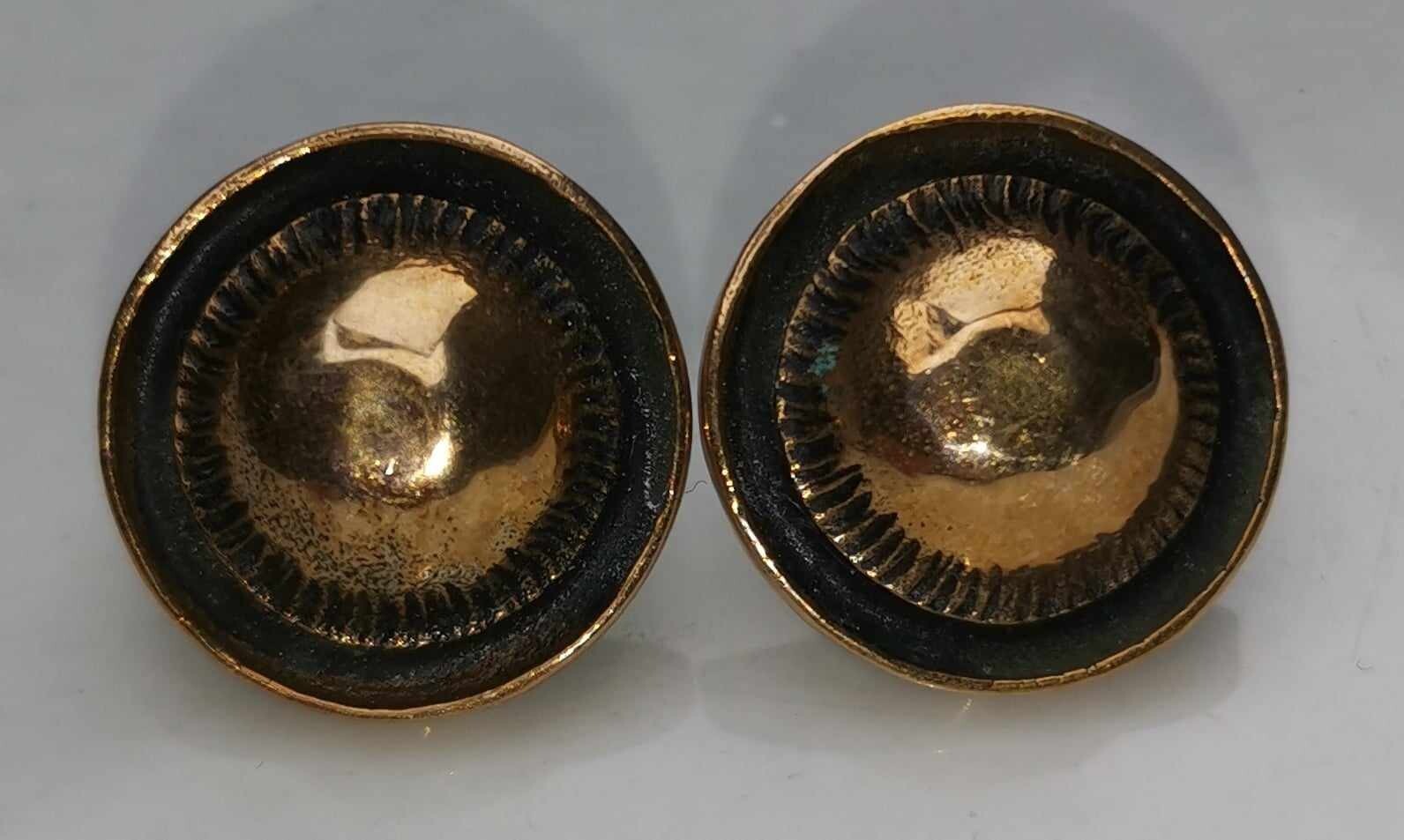 David Andersen Norway unn Tangerud Bronz earrings UNI… - Gem