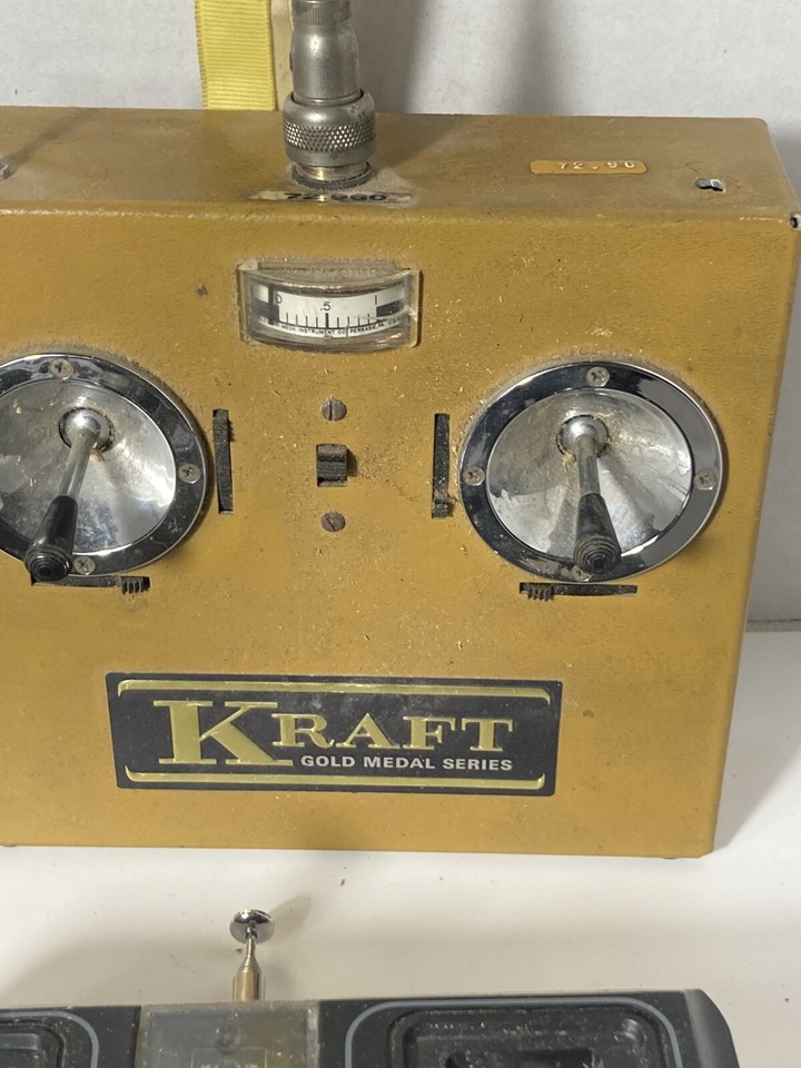 Vintage Transmitters RC Controls Lot Of 6 . Kraft, Futaba, Challenger ...