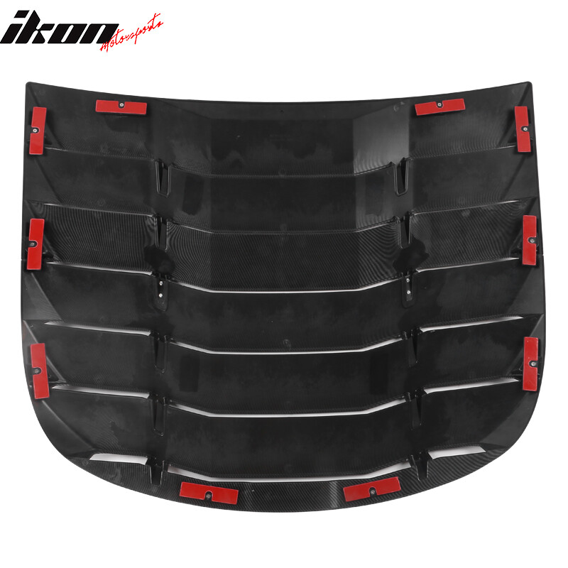 Fits 20-24 Tesla Model Y Rear Window Louver Shade Cover Matte Carbon ...