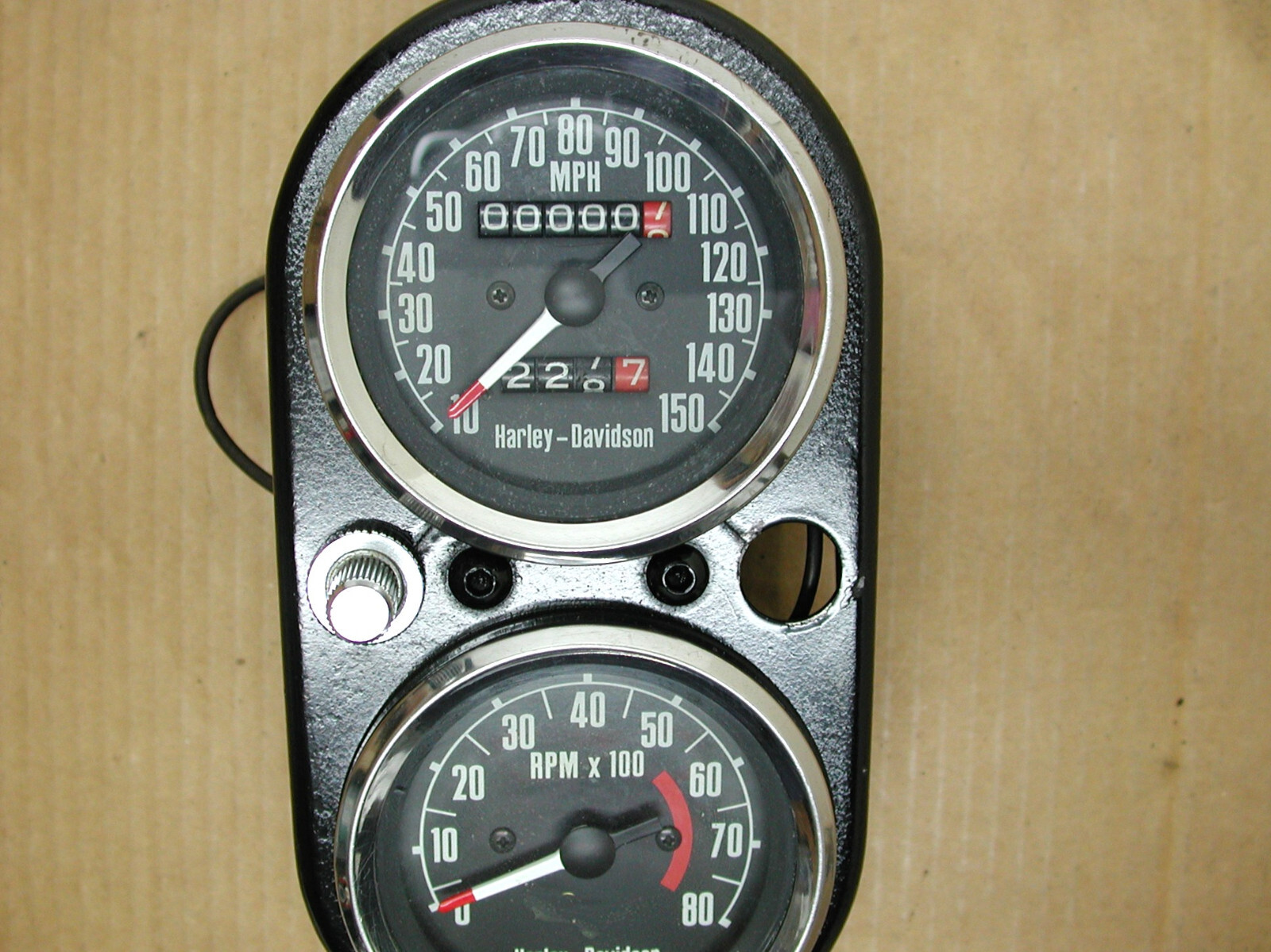 Vintage Harley-Davidson Shovelhead FX OEM Speedometer Tachometer ...