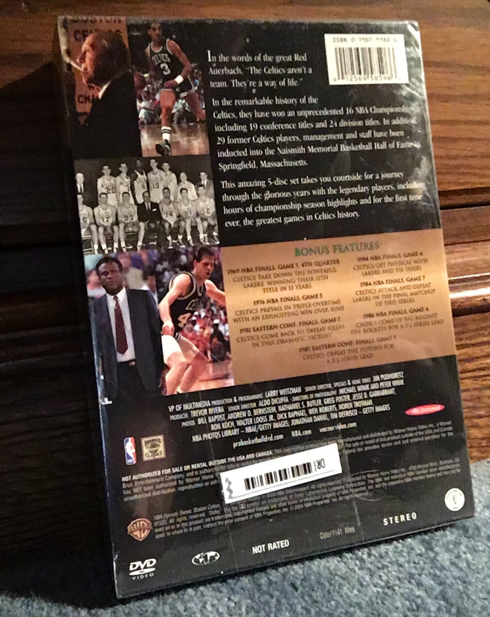 NBA Dynasty Series - Boston Celtics: The Complete History (DVD, 5-Disc ...