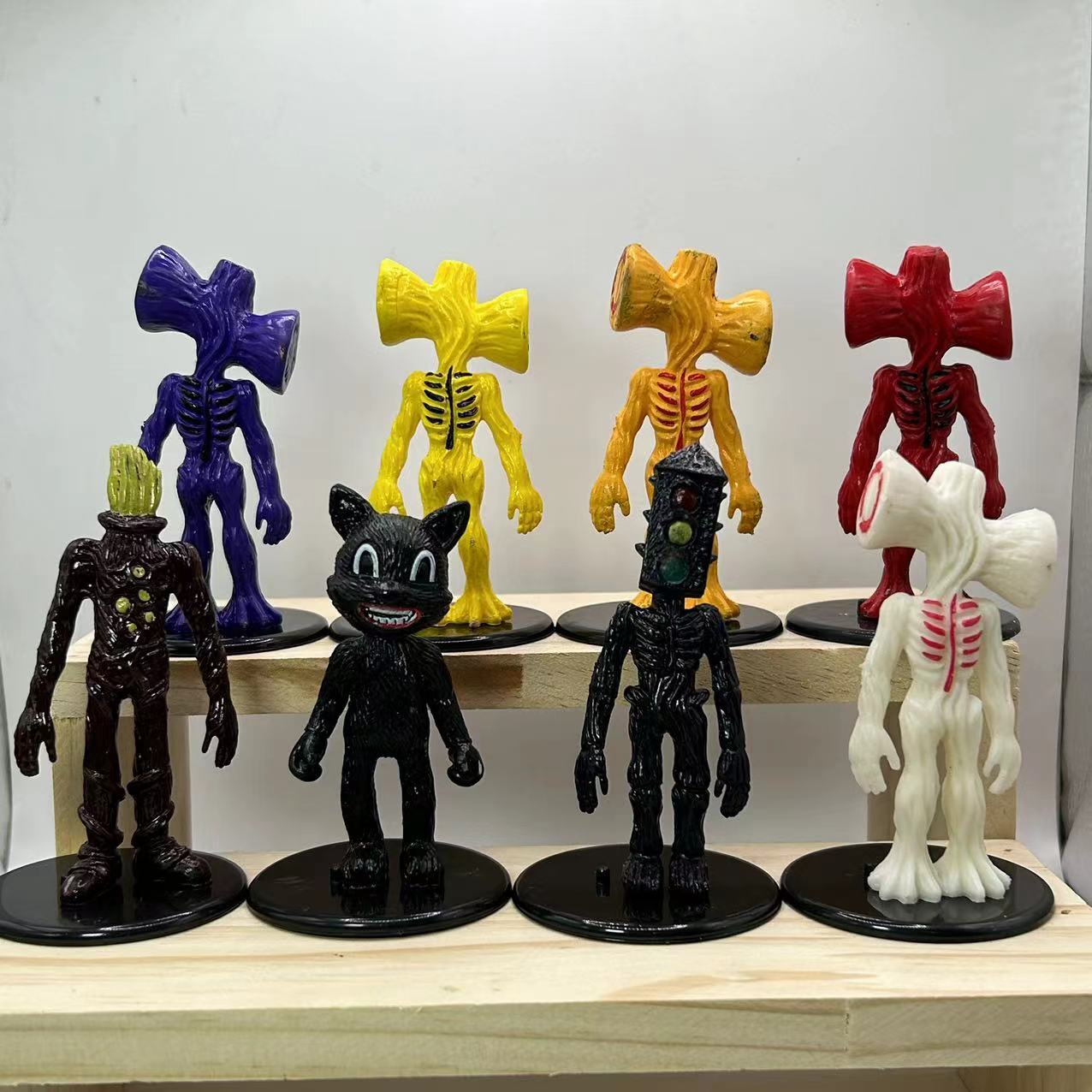8PCS Siren Head Toys Action Figure Sirenhead Figure Horror Model Doll ...