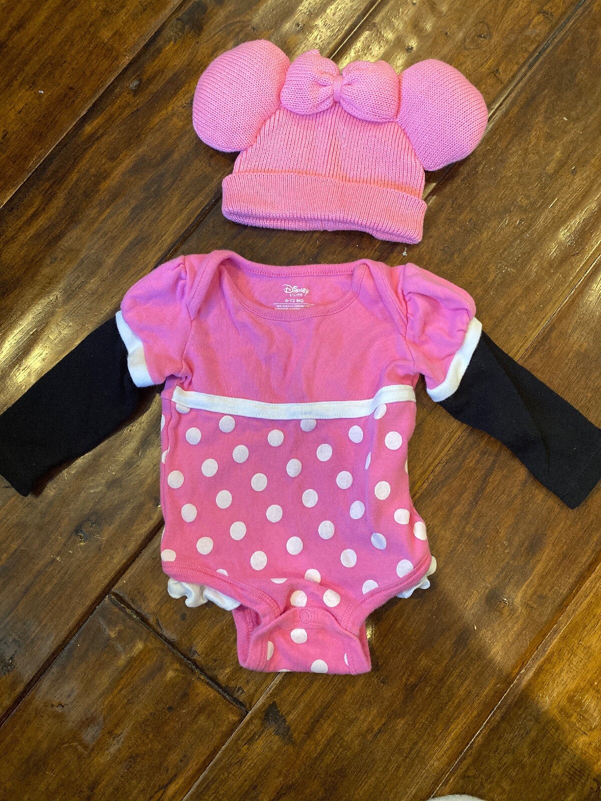 Disney Store Minnie Mouse One Piece 6-12 Months With Hat | eBay